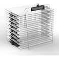20 Pcs 8.5 x 11 Inch Clear Plastic Clipboard With Low Profile Clip Pen ...