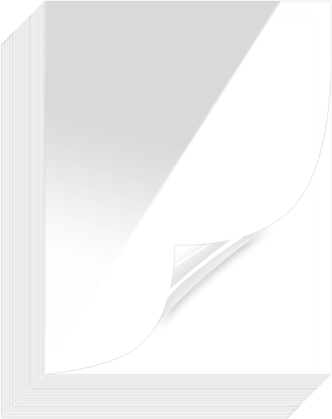 20 Pcs 8.5x11 inch Clear Binding Covers,Unpunched Plastic Book Covers ...