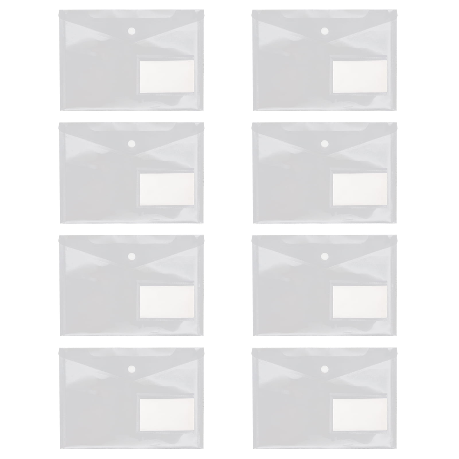 20 Pcs A5 File Storage Bags Snap Button Organizer Envelopes Document ...