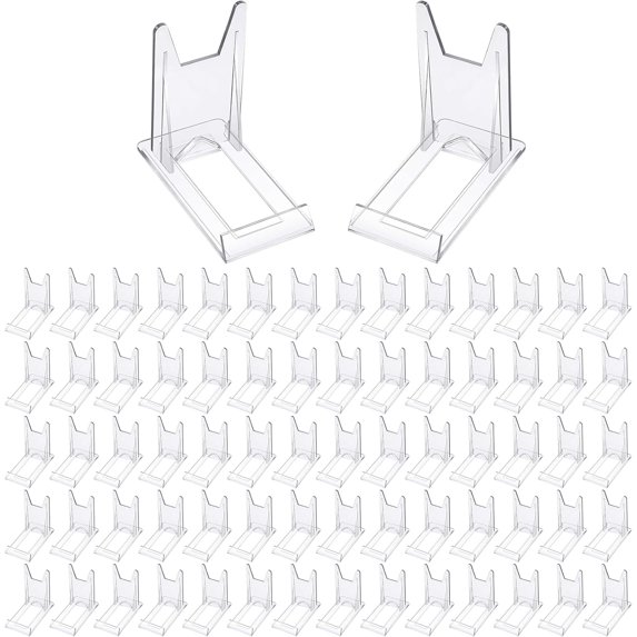 20 Pcs Acrylic Adjustable Plate Stands For Display Plastic Stand ...