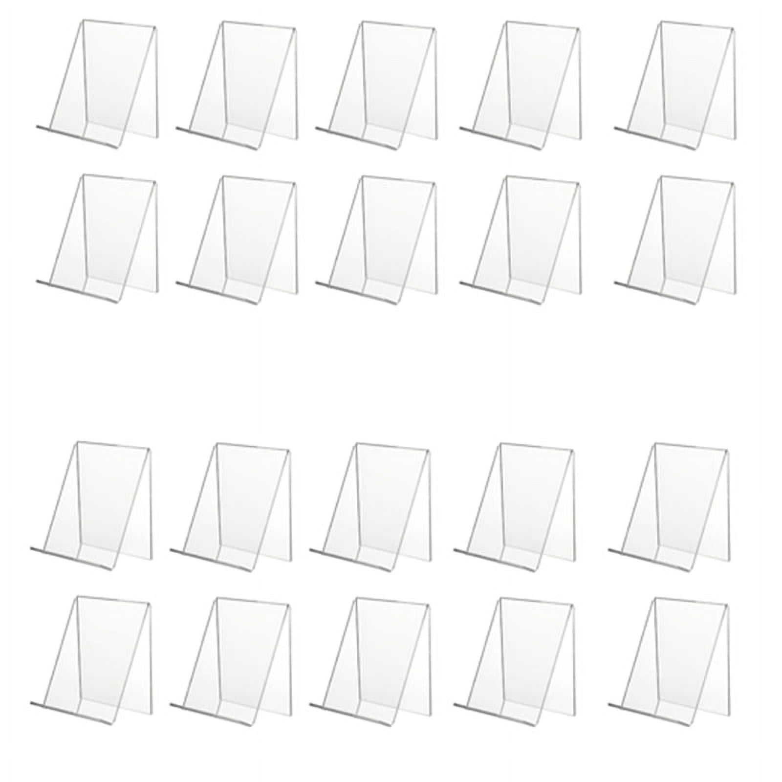 20 Pcs Acrylic Book Stand,Clear Acrylic Display Stand, Clear Holder for ...