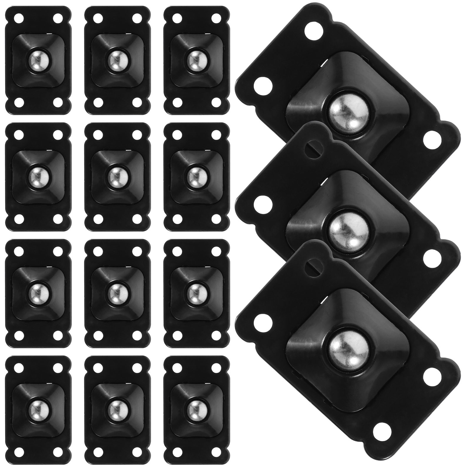 20 Pcs Adhesive Pulleys Swivel Casters Mini Caster Wheels for Small ...