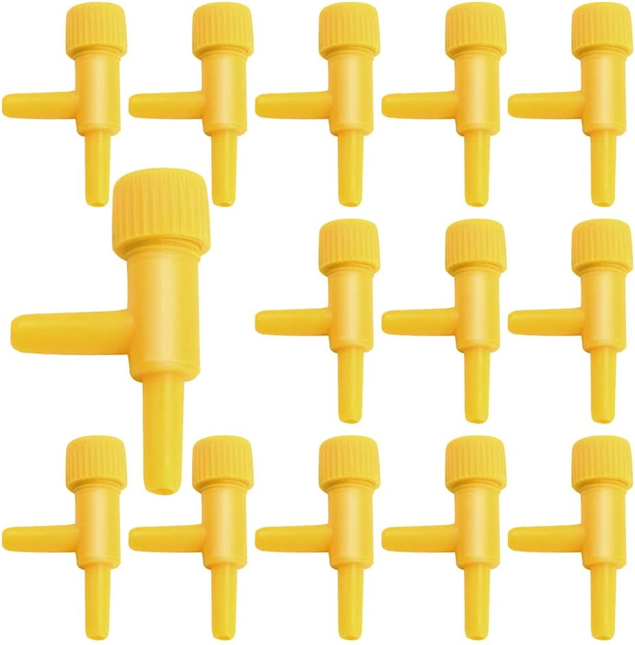 20 Pcs Air Pipe Control Valve Valves Aquarium Adjustable Air Flow ...
