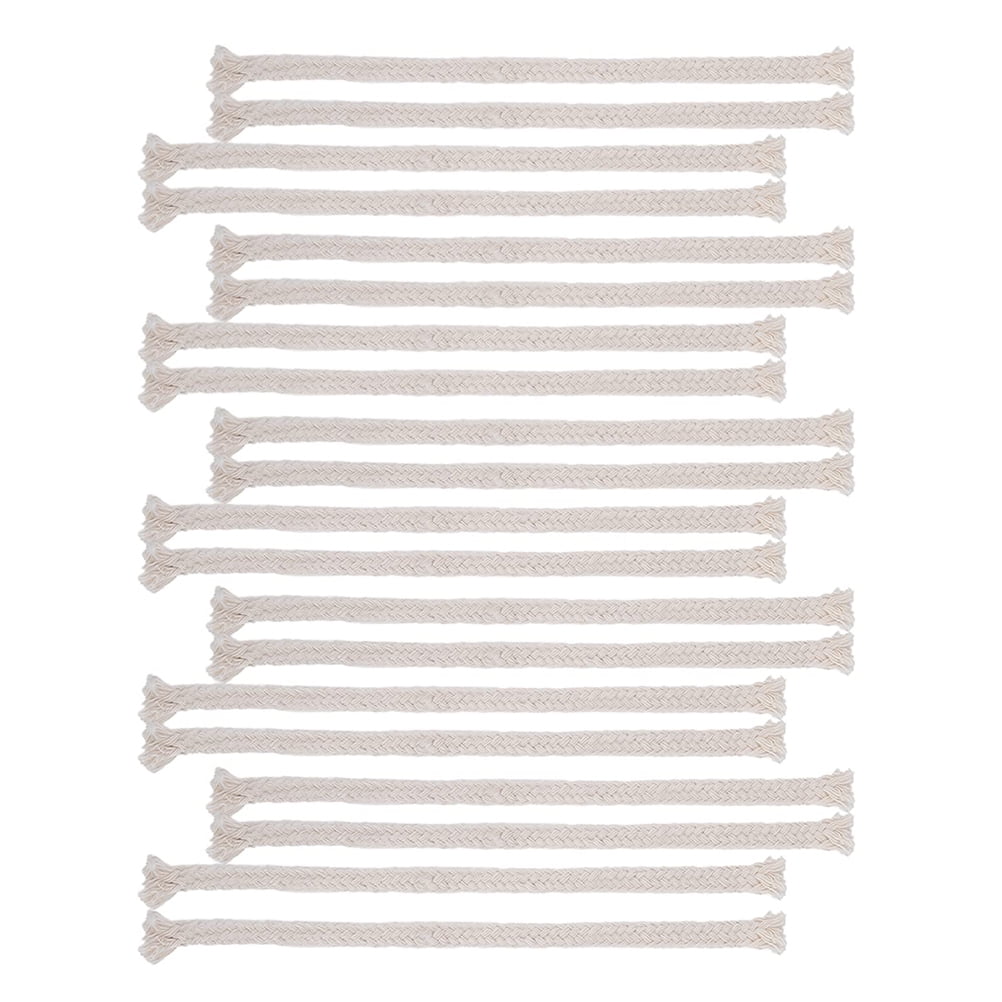 20 Pcs Alcohol Cotton Wick Votive Candles in Glass Torch Thread Tiki ...