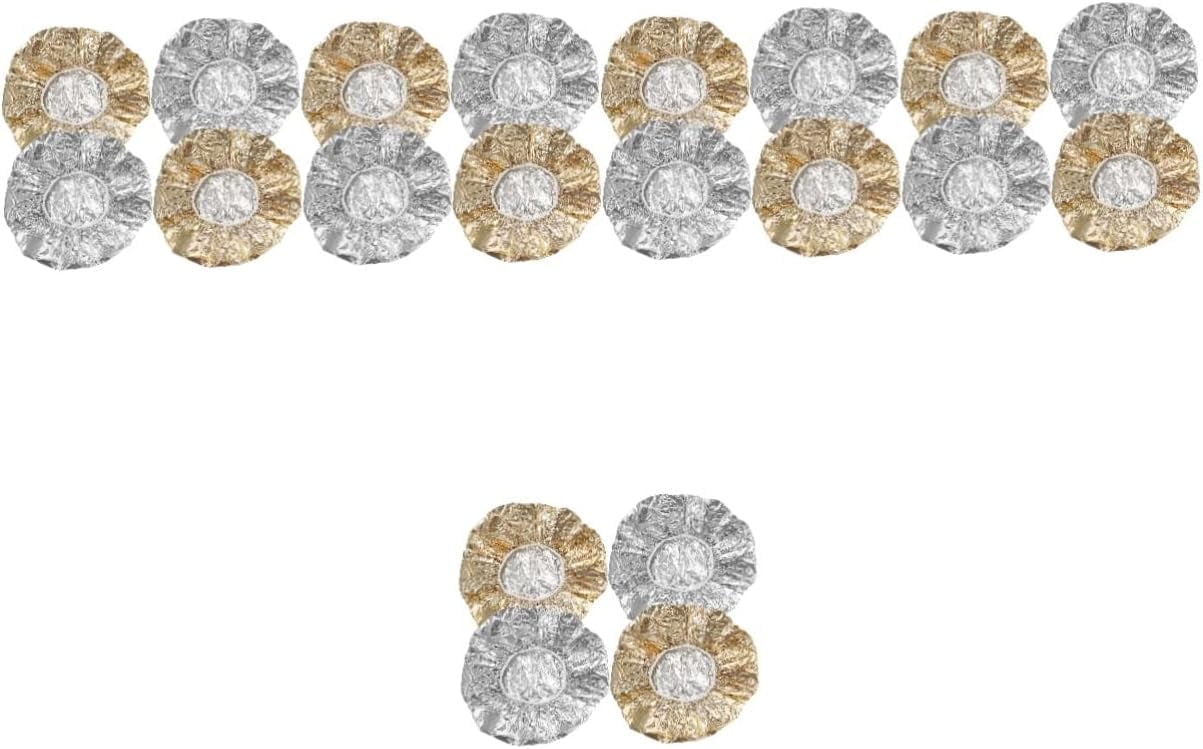 20 Pcs Aluminum Foil Cap Shower Caps for Women La Hats for Women Hair ...