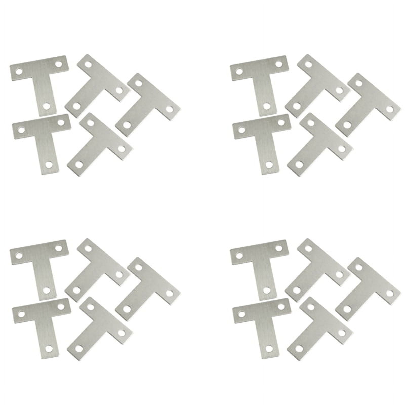 20 Pcs Angle Plate Corner Brace Flat T Shape Repair Bracket 40mm x 40mm ...
