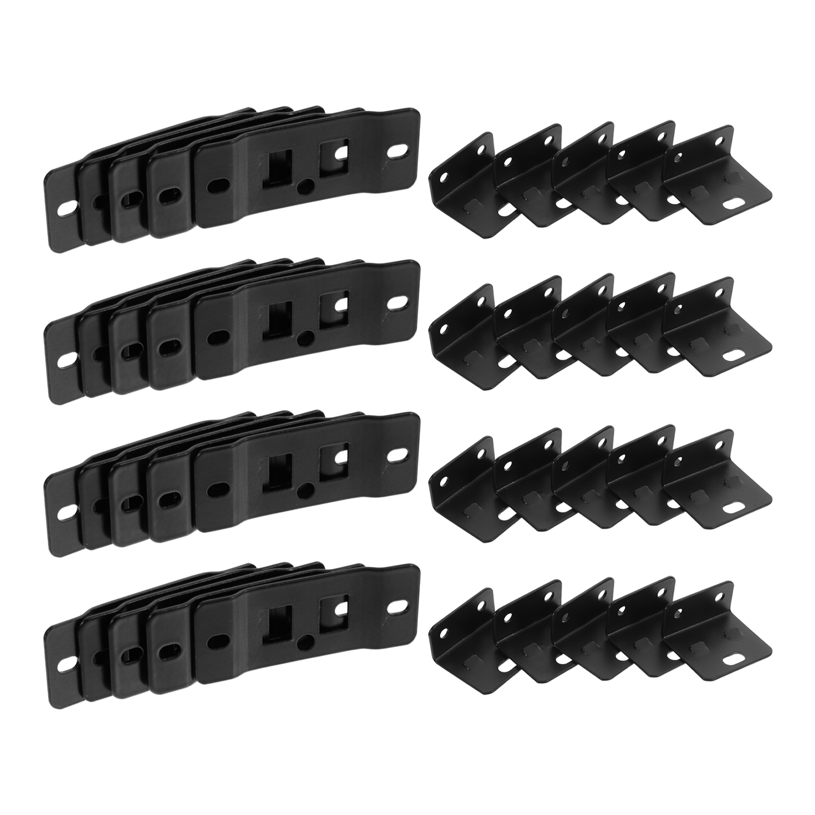 20 Pcs Angled Brackets Universal Furniture Corner Connector Shelf ...