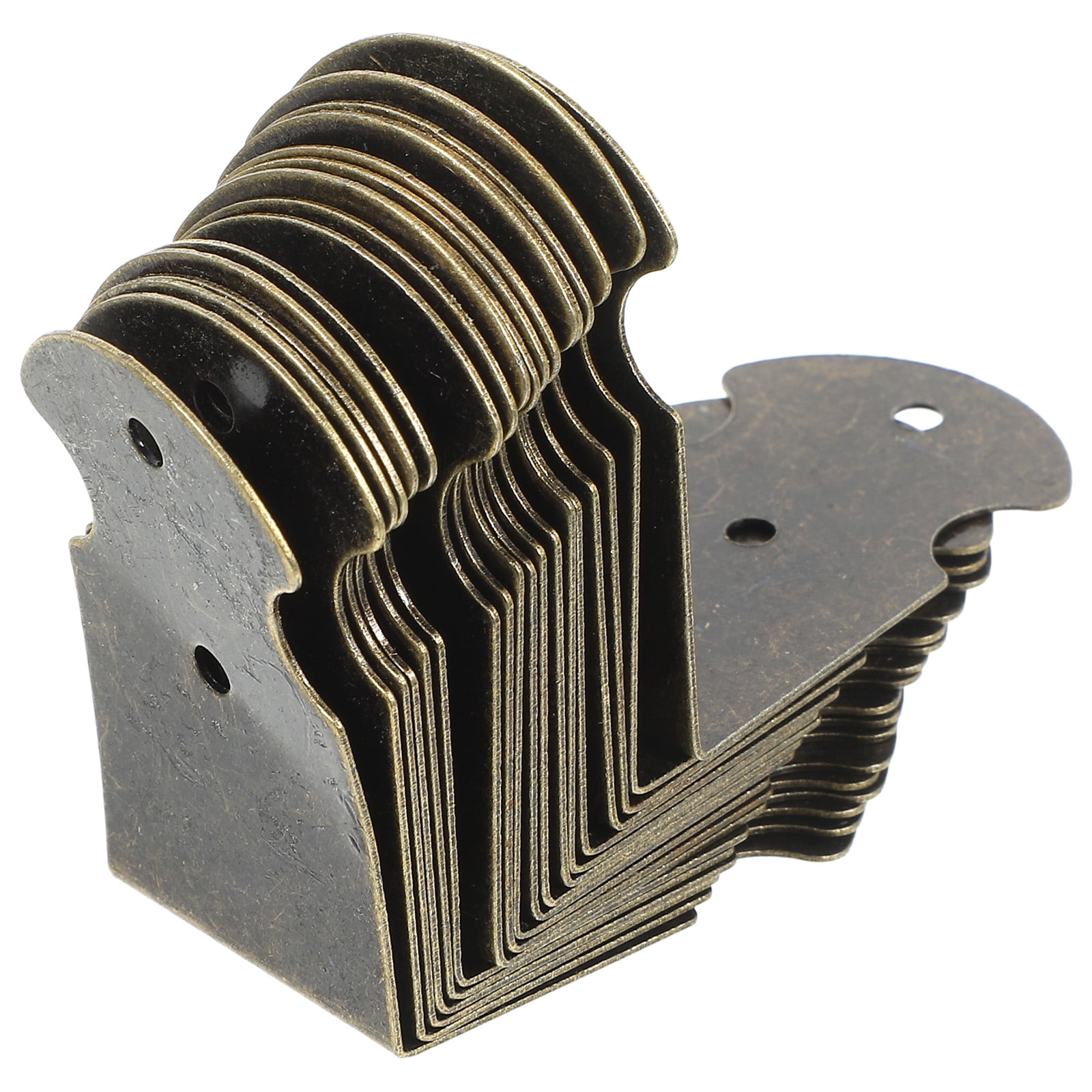 20 Pcs Antique Copper Boxes and Strips Bumpers Corner Brace for Wooden ...
