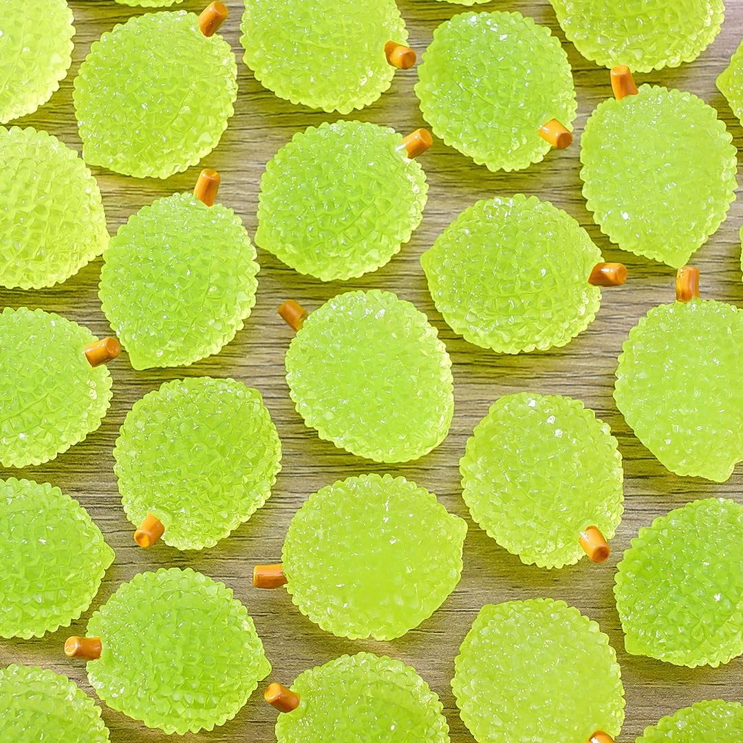 20 Pcs Artificial Luminous Fruits Figurines Mini Fruits Vegetables Glow ...