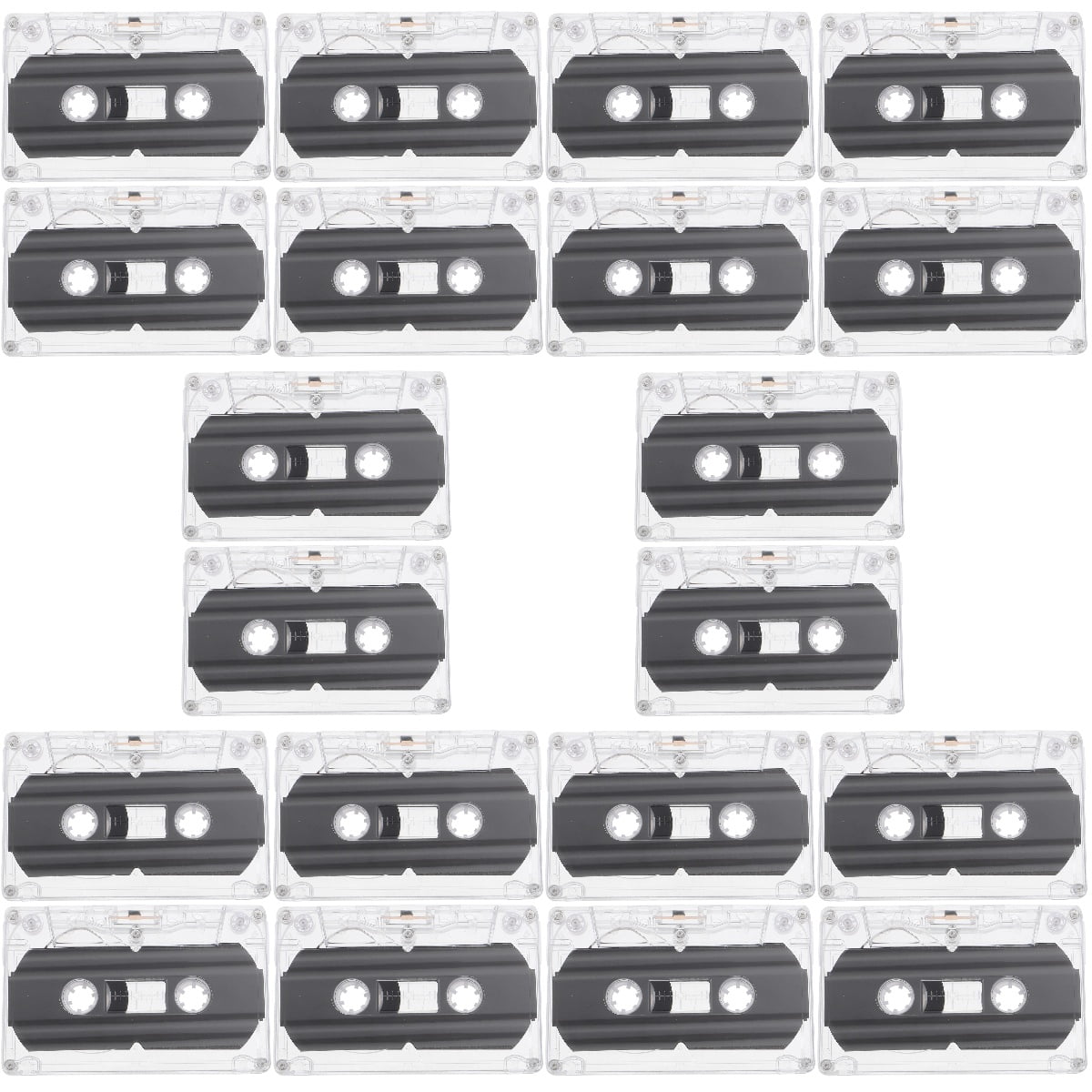 20 Pcs Audio Tape 30 Min Recording Time Tapes Cassette Magnetic Blank ...