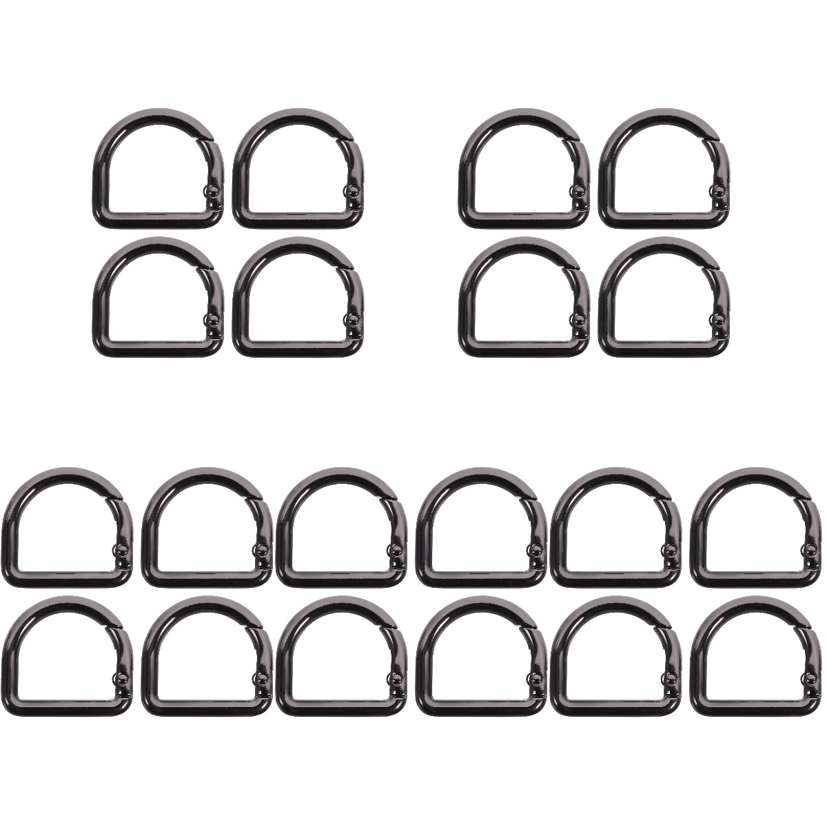 20 Pcs Bag Shoulder Strap Buckle Hardware Part Spring Snap Clip for ...