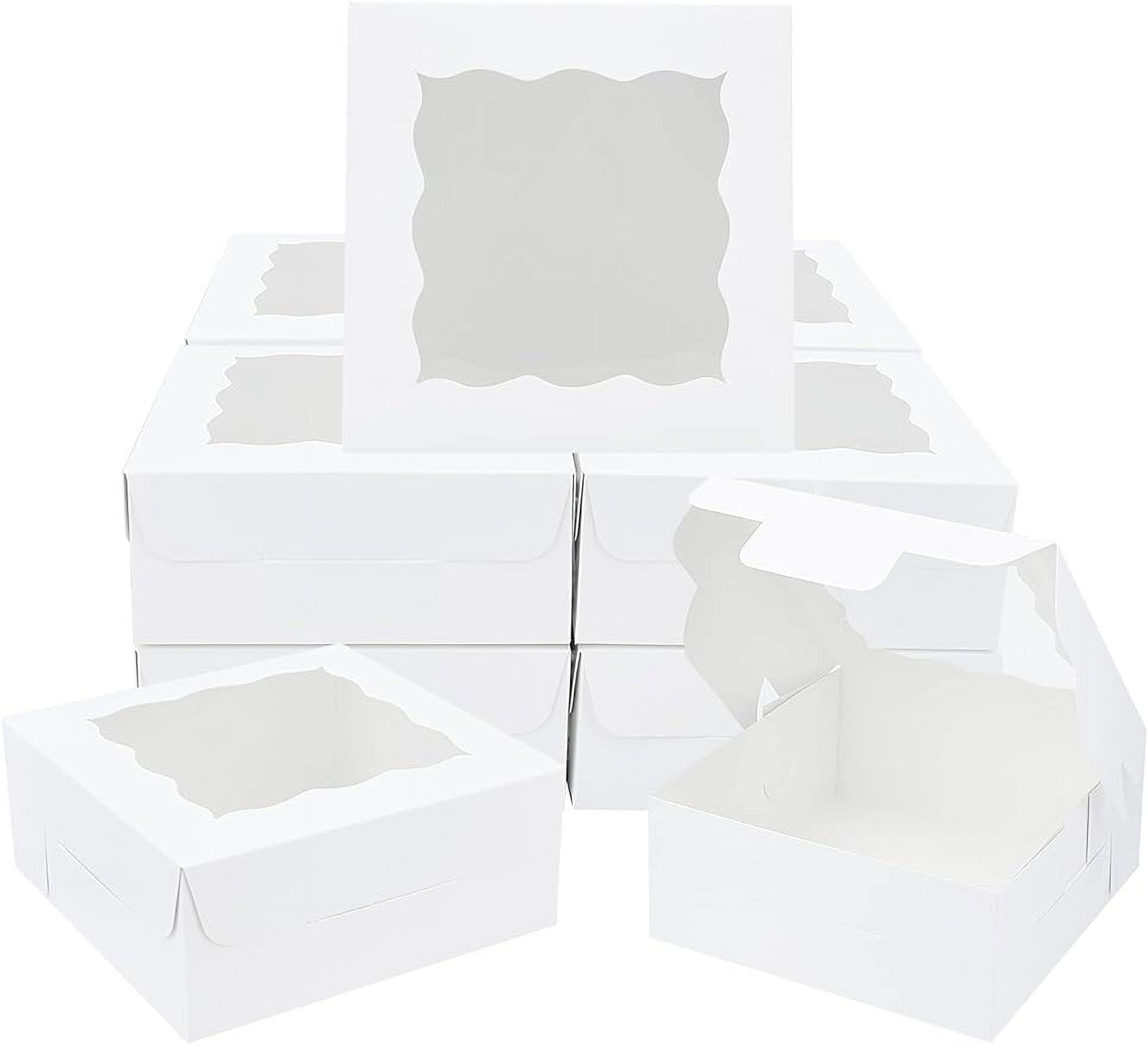 20 Pcs Bakery Box White Bakery Boxes Cupcake Boxes Kraft Packaging ...