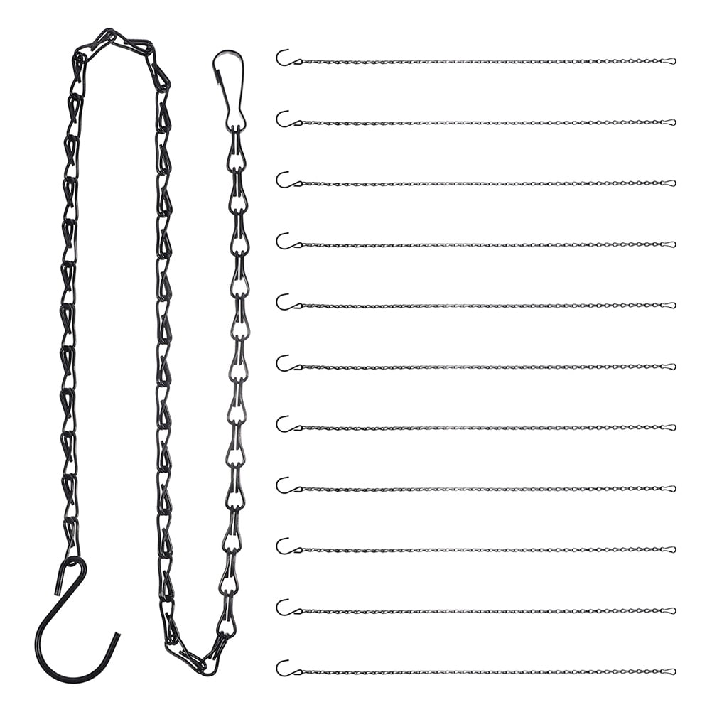 20 Pcs Balcony Hanging Basket Hanging Chain with Hook Chain with Hooks ...