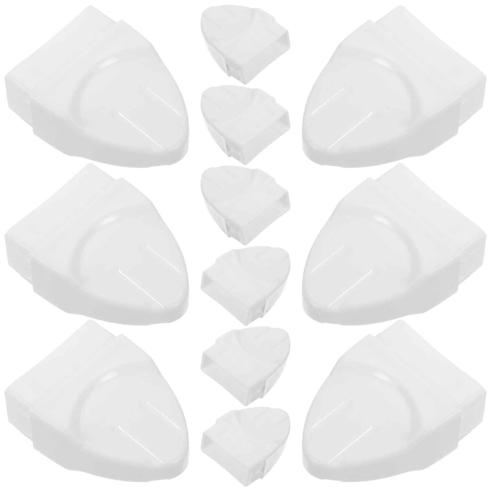 20 Pcs Baluster Cap Column Cover Plastic Fence Post Caps Covers ...