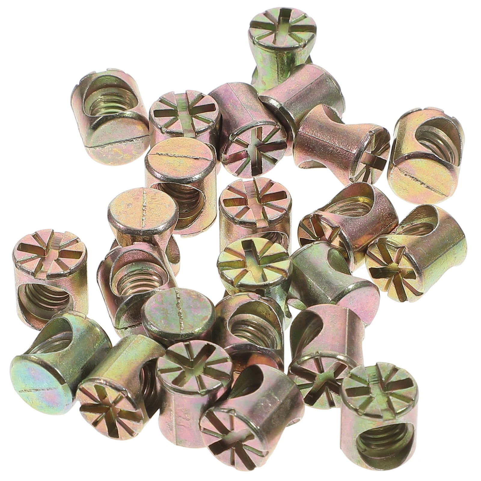 20 Pcs Barrel Nut Cross Dowels Hardwares Nuts Chair Nuts Nut Hardware ...