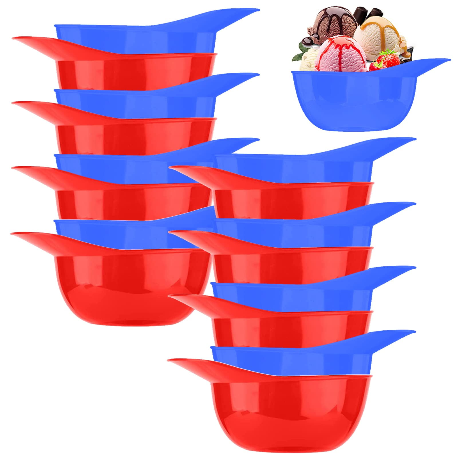 20 Pcs Baseball Helmet Ice Cream Bowls, 8 oz Baseball Party Supplies ...