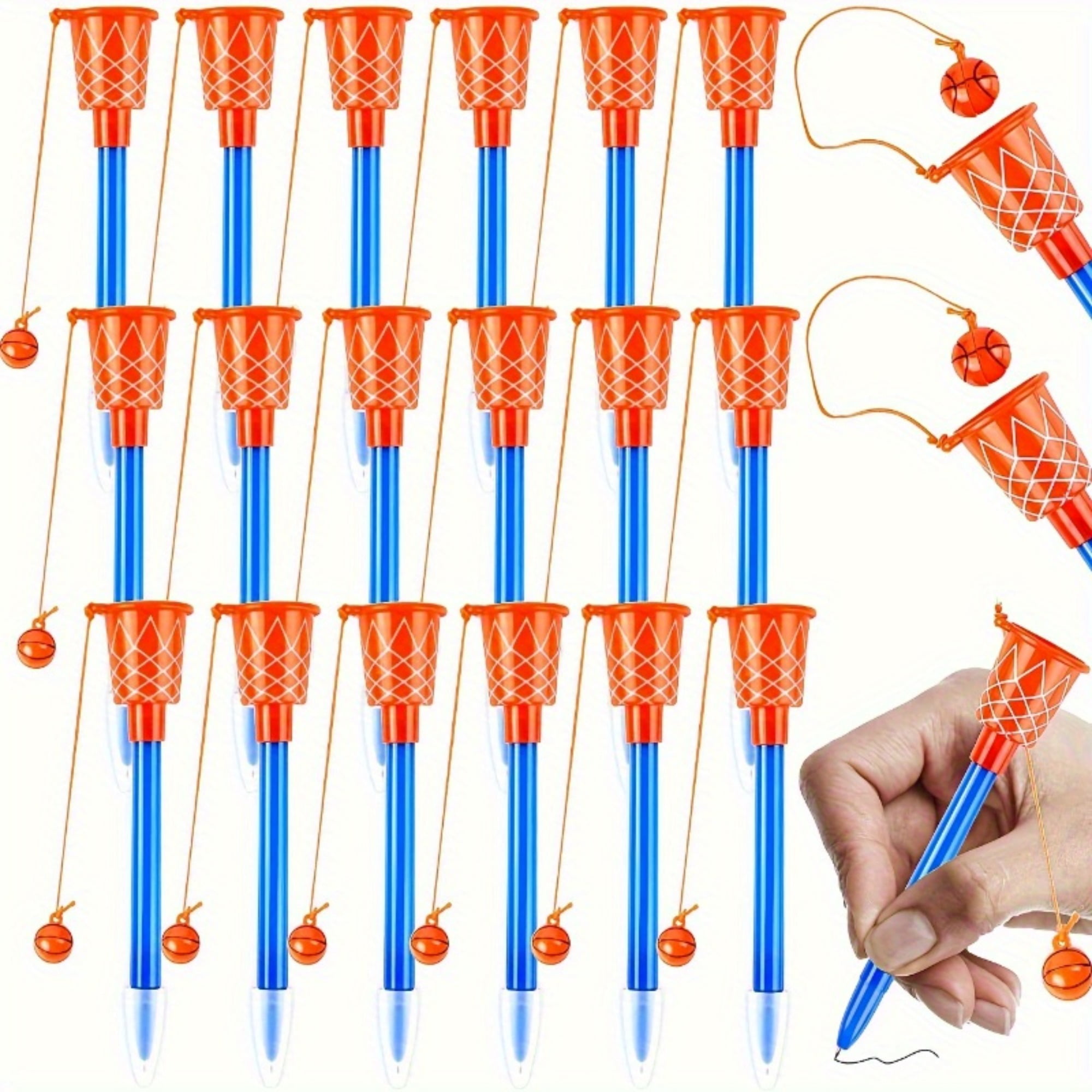 20 Pcs Basketball Theme Pens, Novelty Foam Grip Pens with Basketball ...