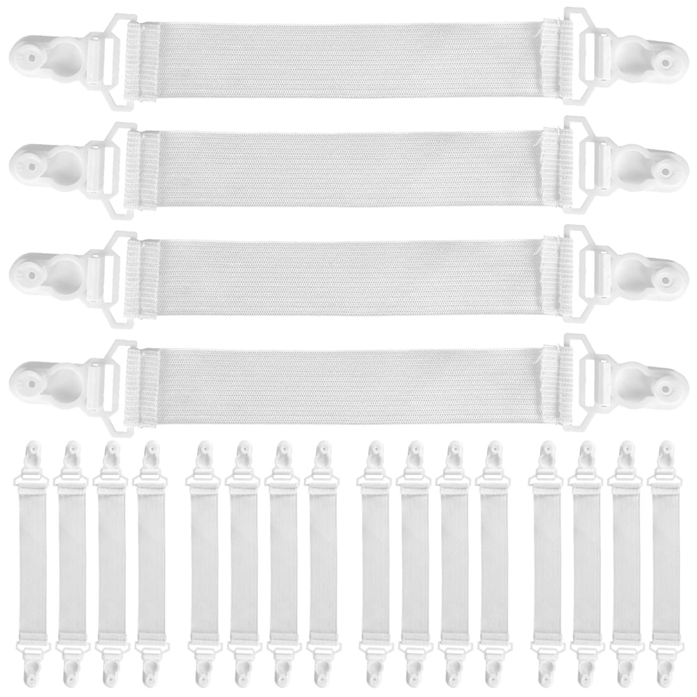 20 Pcs Bed Sheet Clip Suspenders Mattress Straps Bedsheet Clips/straps ...