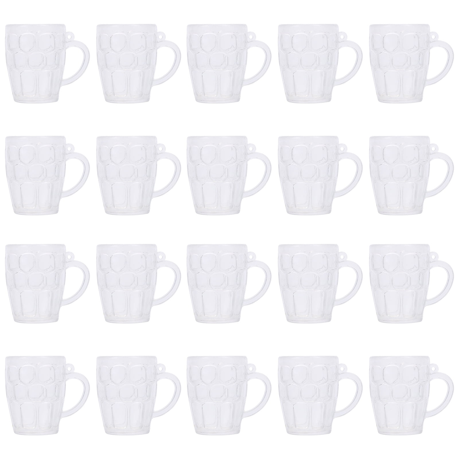 COLO Mini Plastic 4cm x4cm x3 cm Clear Beer Mug (Set of 20) - Walmart.com