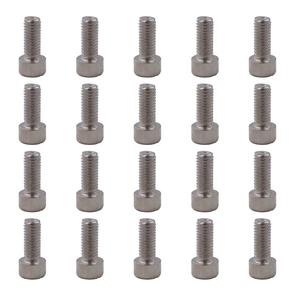 20 Pcs Bike Water Bottle Cage Bolts Stainless Steel Hexagon Head Bolts ...