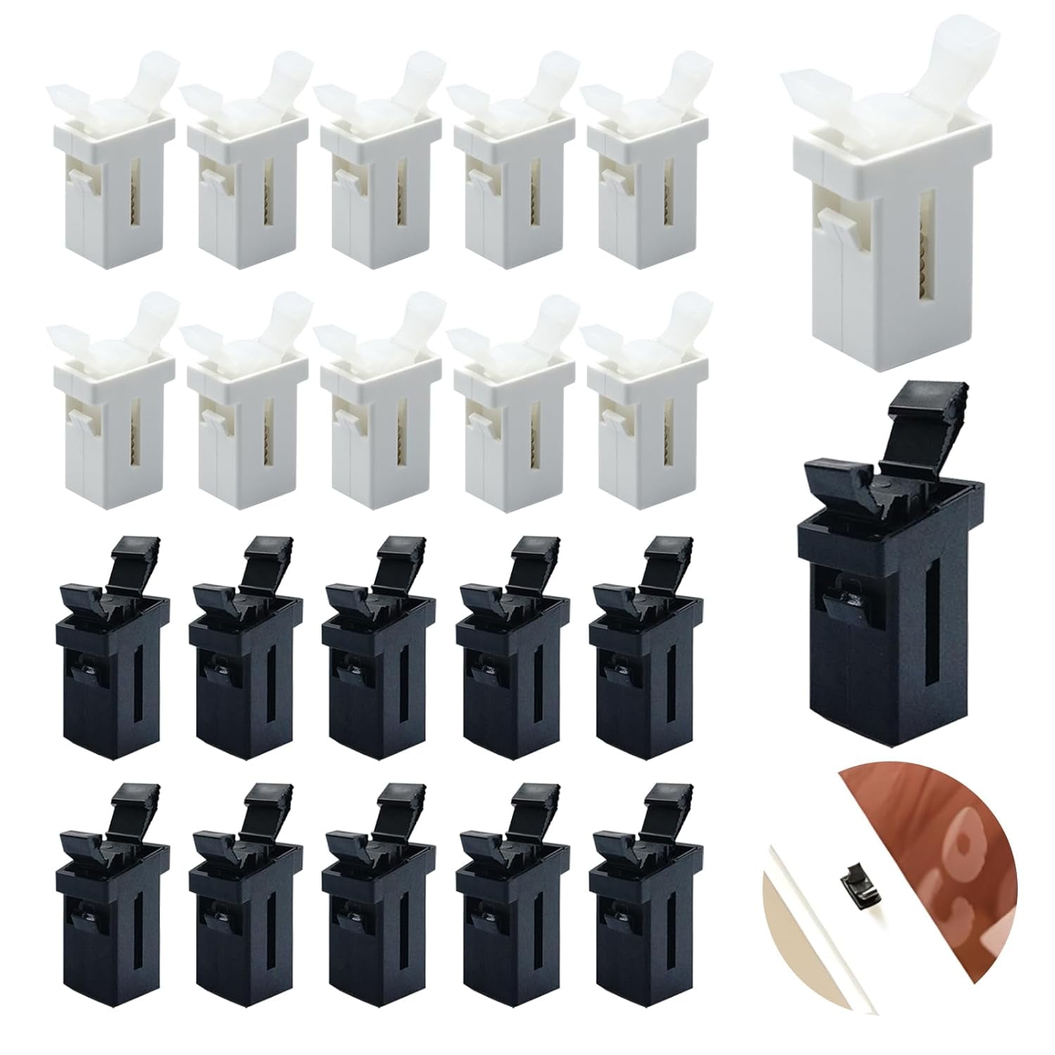 20 Pcs Bin Lid Clasps Set Compatible With Brabantia Waste Bins, Touch ...