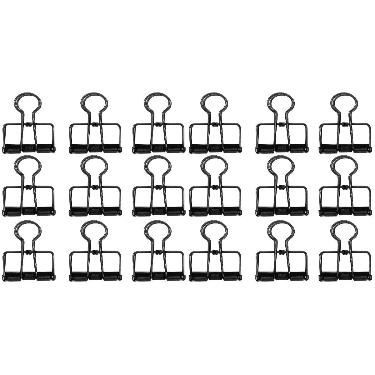 20 Pcs Binder Clips Metal Binder Paper Clamps Office Document Clips for ...