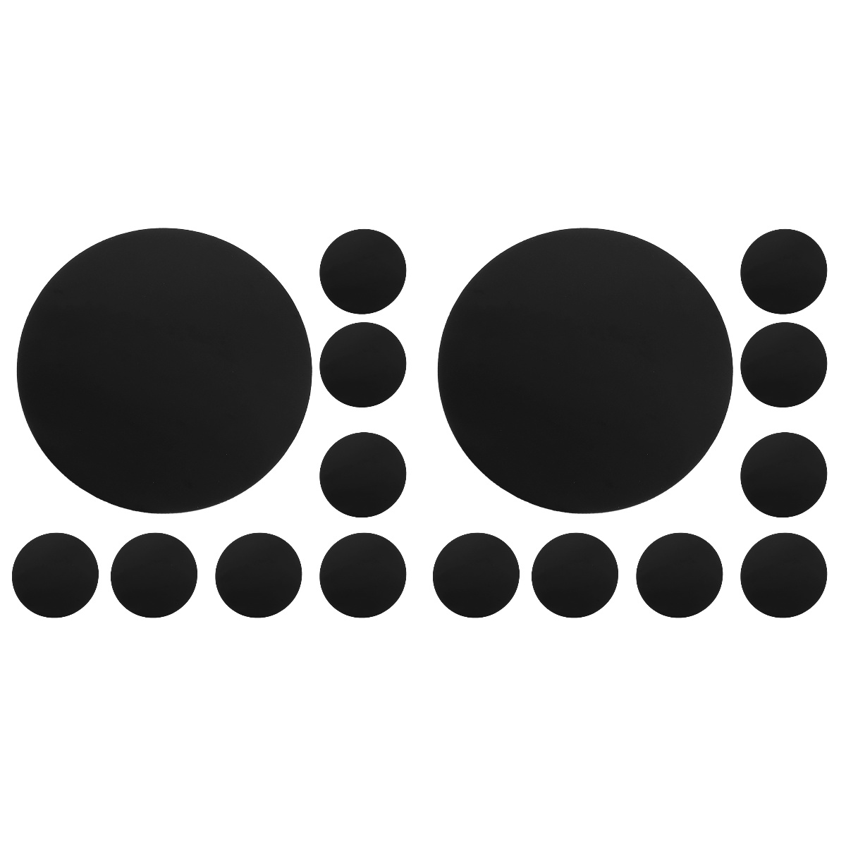 20 Pcs Black Baby Doll Display Shelves Dolls Base Disc Model Circle ...