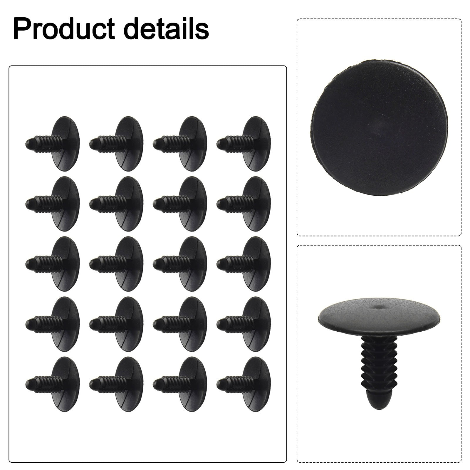 20 Pcs Black Replacement Fender Liner Retainer Clips Push Pin 6506293AA ...
