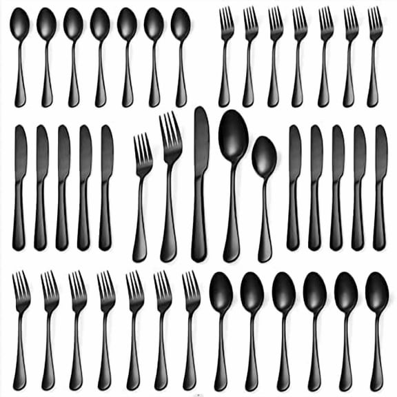 20 Pcs Gold Silverware Set, Stainless Steel Flatware Set for 4, Food ...