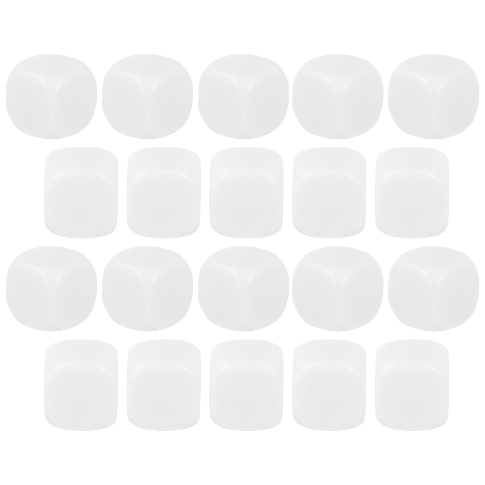 20 Pcs Blank Dice Rounded Corner Dices Parent-child Relationships ...