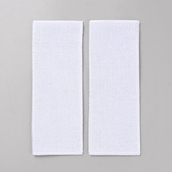 20 Pcs Blank Stitch Bookmark 14 Count Cotton Fabric Book Marker Stitch ...