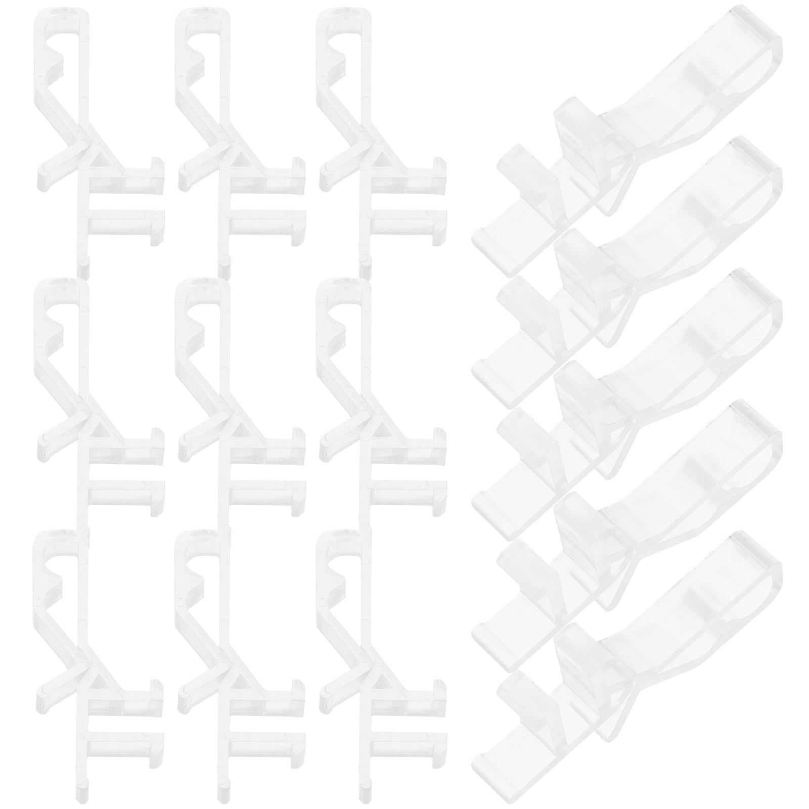 20 Pcs Blind Clip Hidden Valance Clips for Furnishk Blinds Clear ...