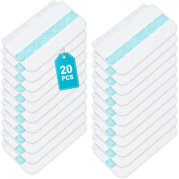 20 Pcs Blue Disposable Mop Pads Refill for Shark Vacmop VM252 VM200 ...