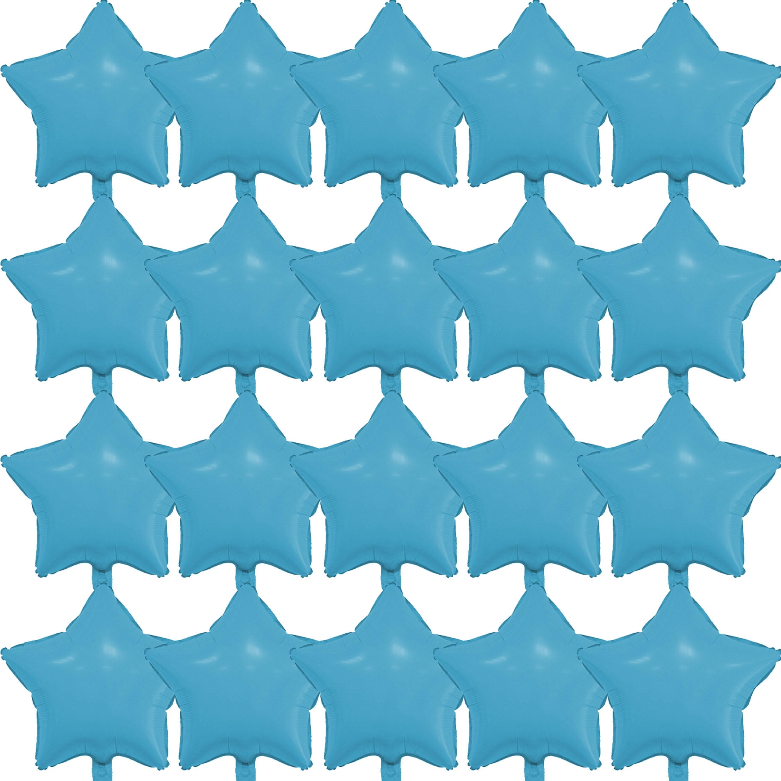 20 Pcs Blue Star Balloons 18 KKS1 Inch Birthday Day Decoration Foil ...