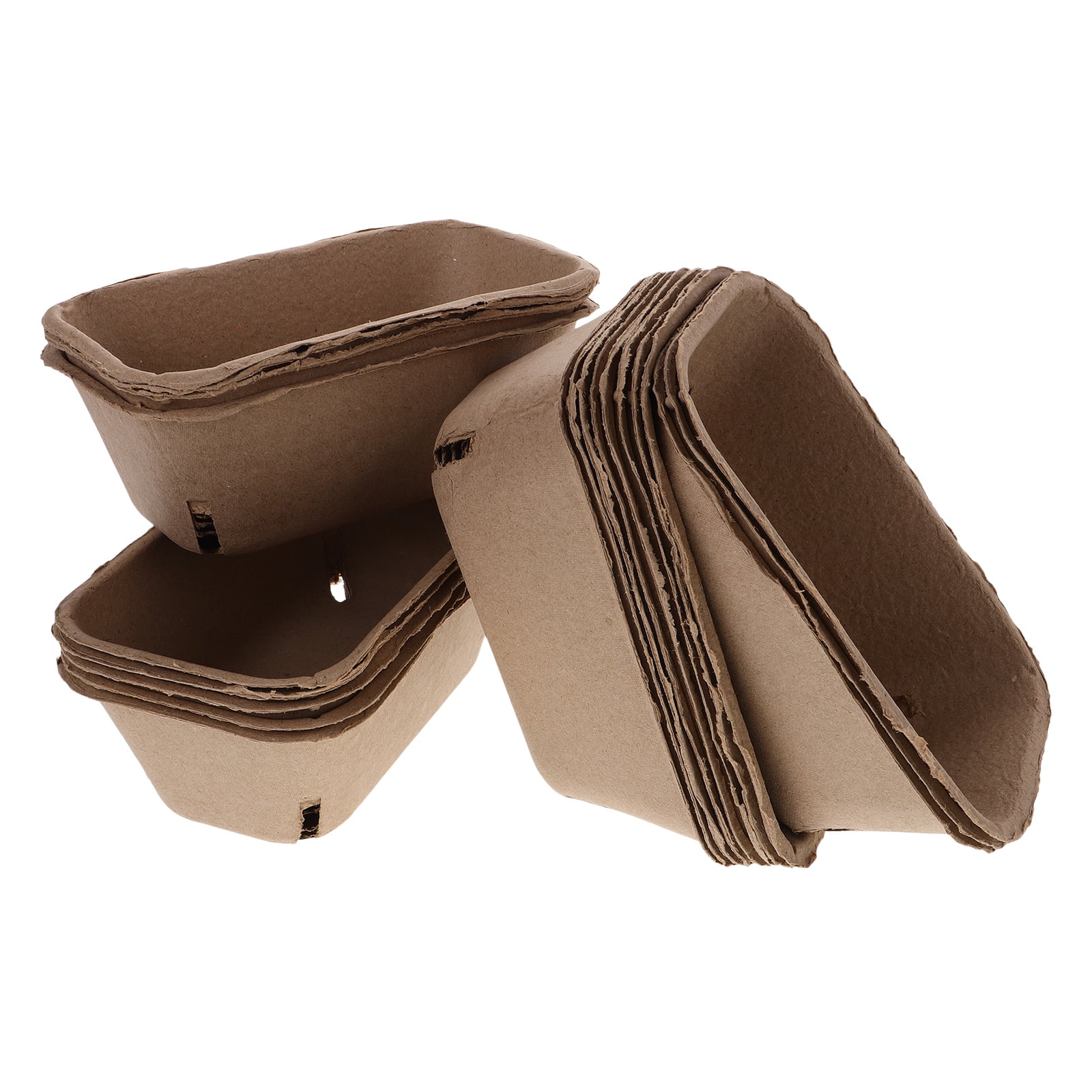 20Pcs Fruits Packaging Box Corrugated Paper Berry Basket Vegetable ...