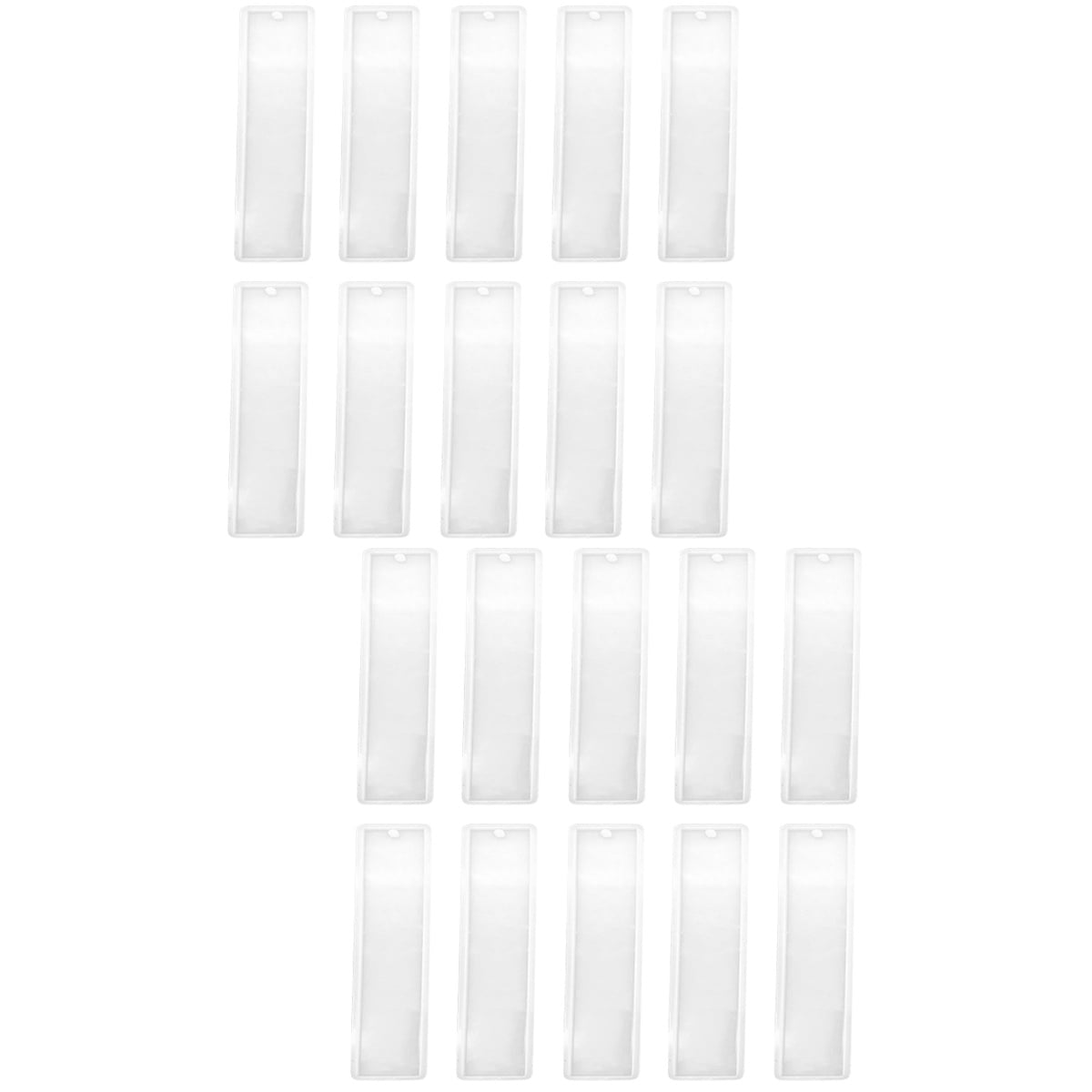 20 Pcs Bookmark Mold Rectangle Resin Epoxy Bookmarks Maker Silicone ...