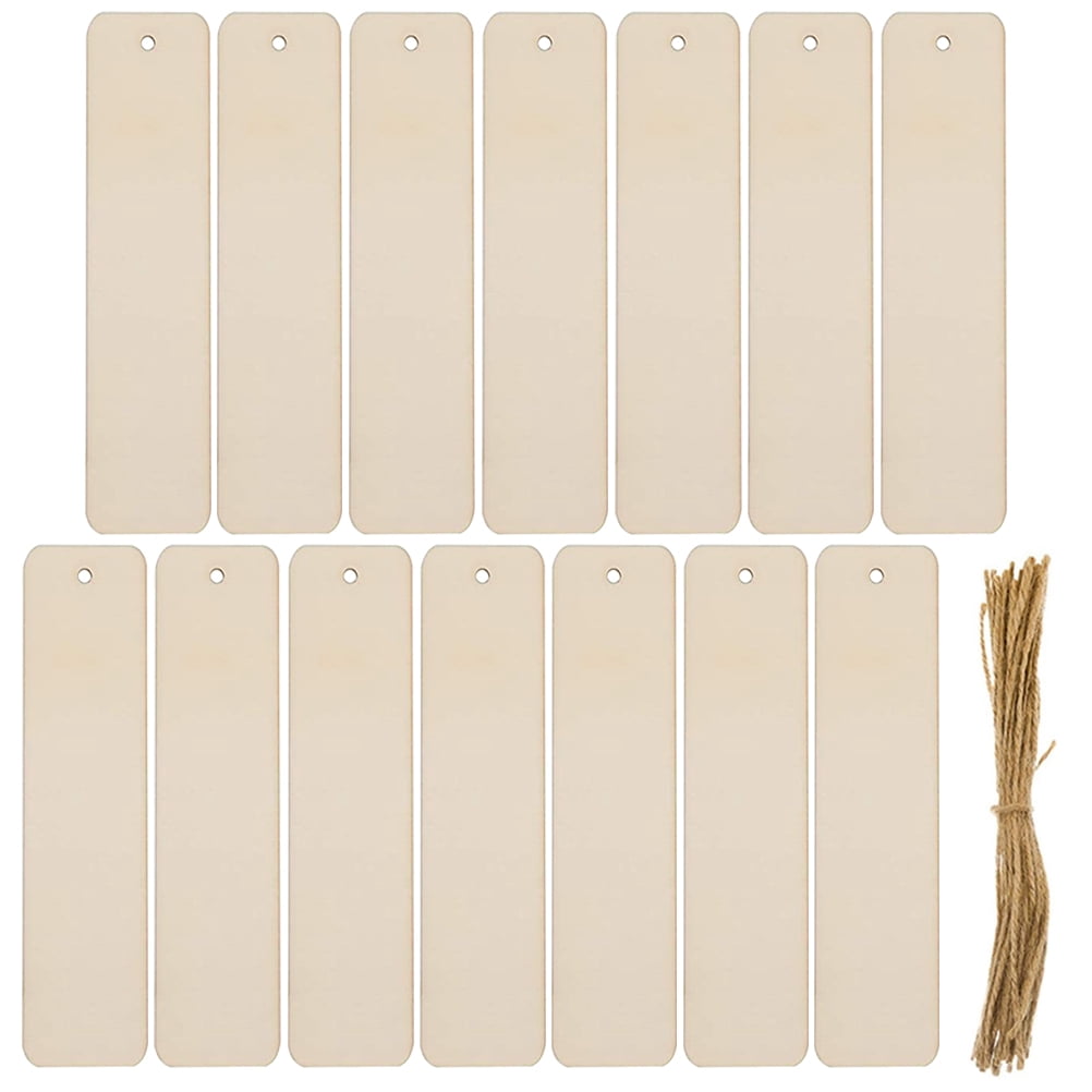 20 Pcs Bookmarks Blank Hanging Tags Rectangle for DIY Divider Label ...