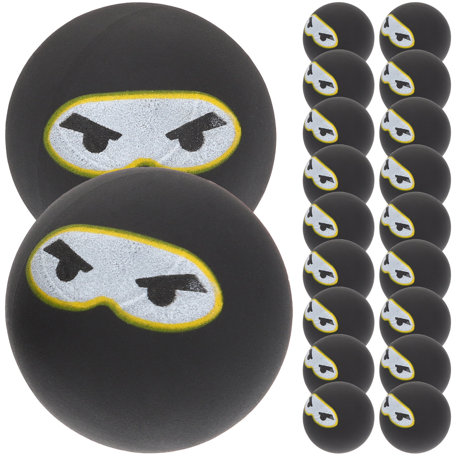 20 Pcs Bouncy Ball Party Favors for Kids Ninja Balls Child Black ...