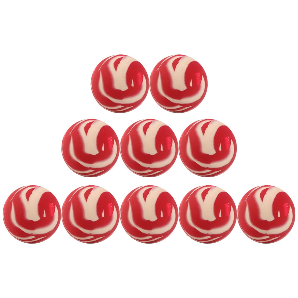 20 Pcs Bouncy Ball Plastic Stripes Marbles Children Funny Toy ...