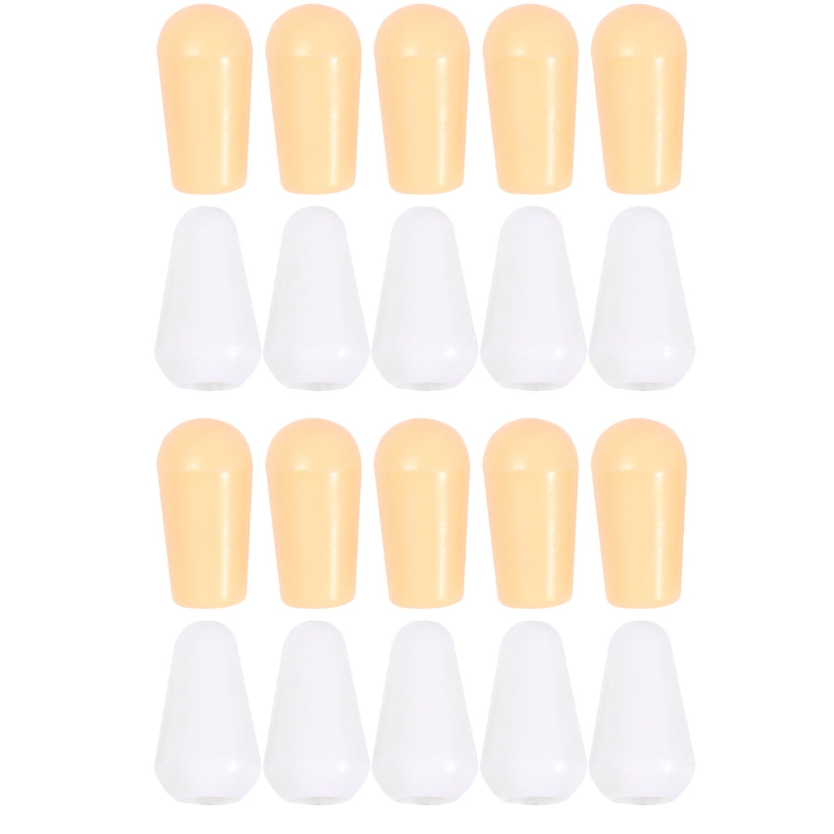 20 Pcs Button Lid Cap Electric Guitar Caps Switch Toggle Tip White ...