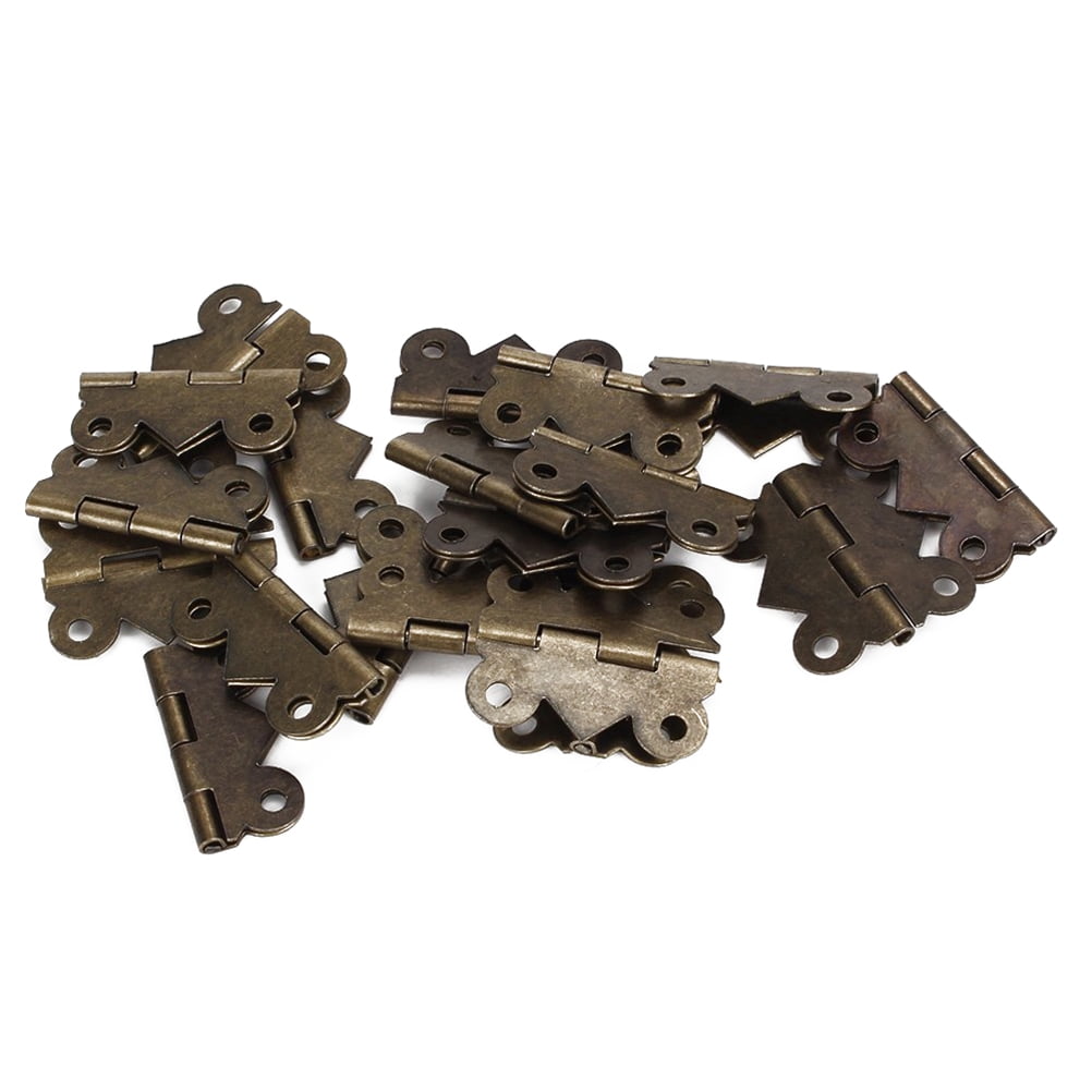 20 Pcs Cabinet Hinges Iron Hinges Mini Butt Hinges Drawer Hinges Small ...
