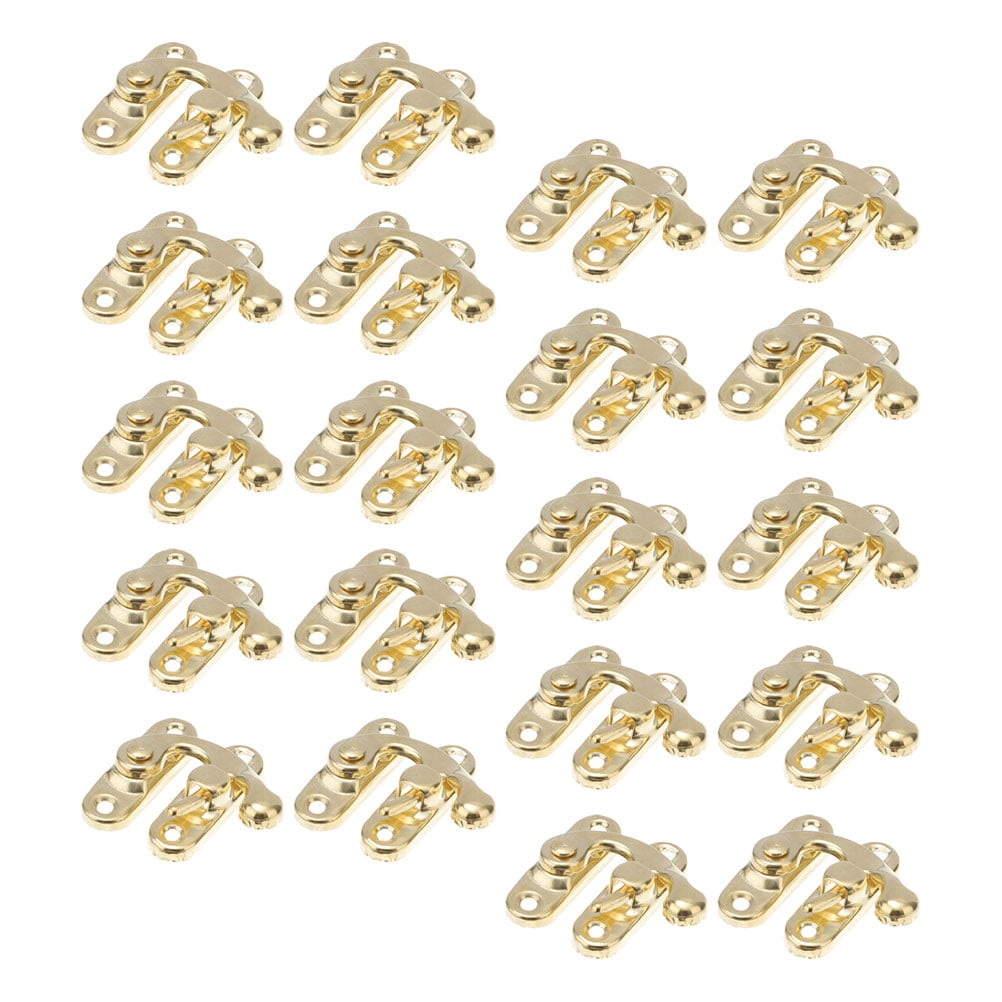 20 Pcs Cabinet Latch Hardware Chest Locks and Latches Golden - Walmart.com