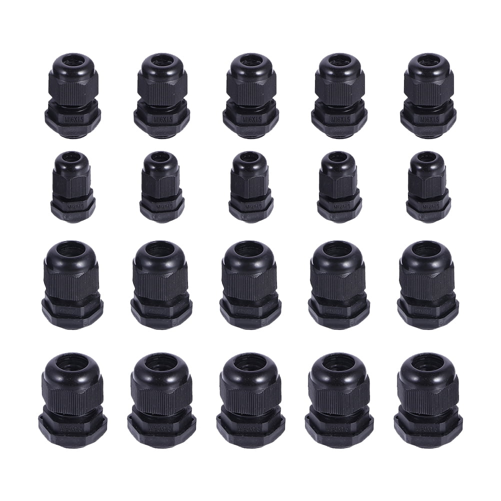 20 Pcs Cable Connector Parts Glands Joints Fixing Head Electrical ...