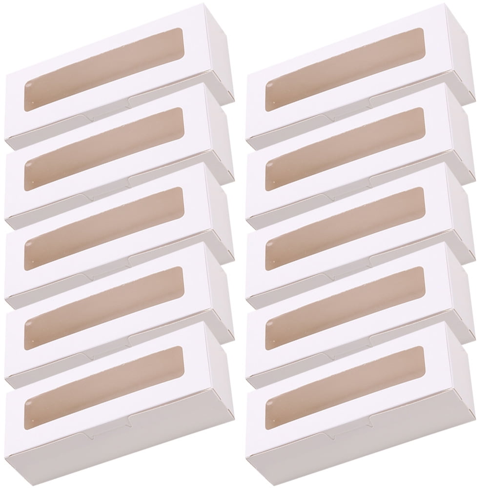 20 Pcs Cake Boxes Paper Cups Rectangle Baking Boxes Safe+box Macaron ...