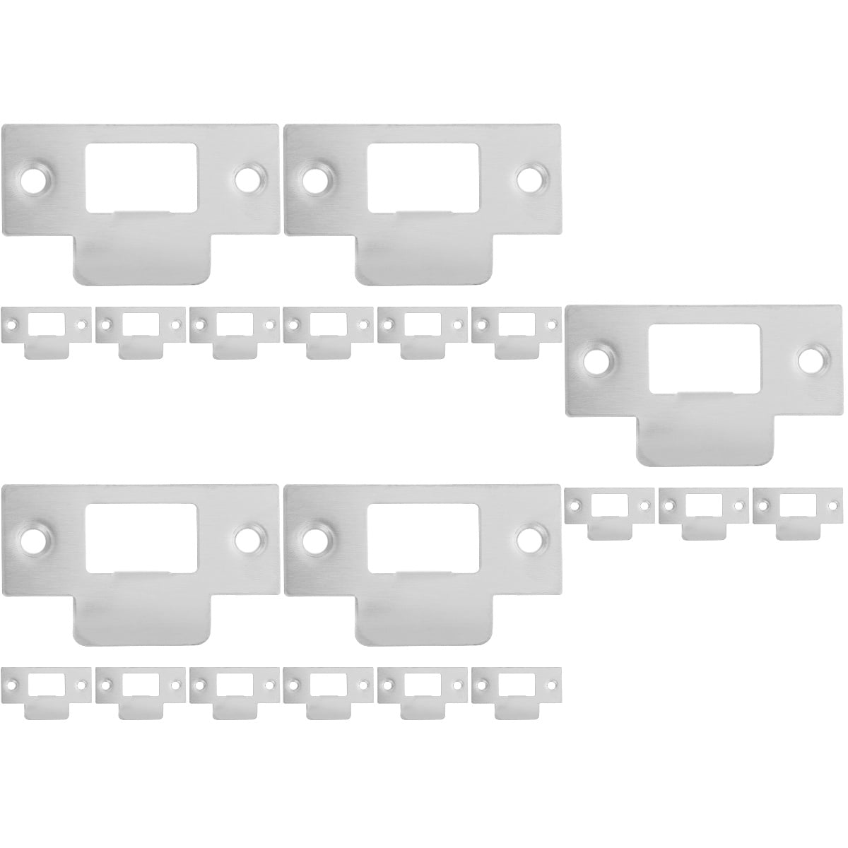 20 Pcs Cam Block Door Reinforcement Kit Adjustable Stand Strike Plate ...