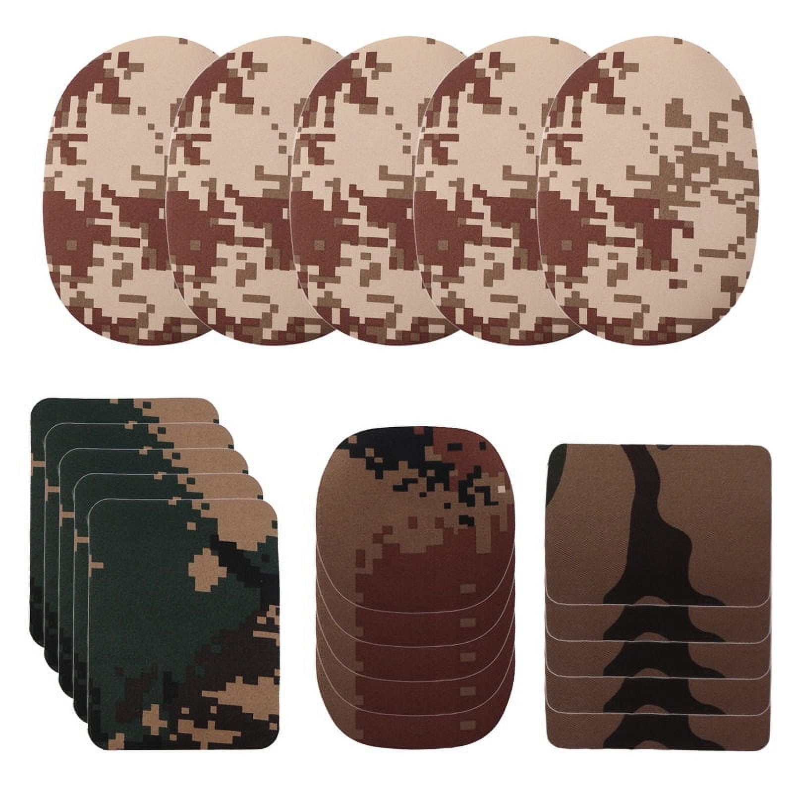 20 Pcs Camo Iron on Patches for Jackets Jeans, Clothes Repair Kit ...