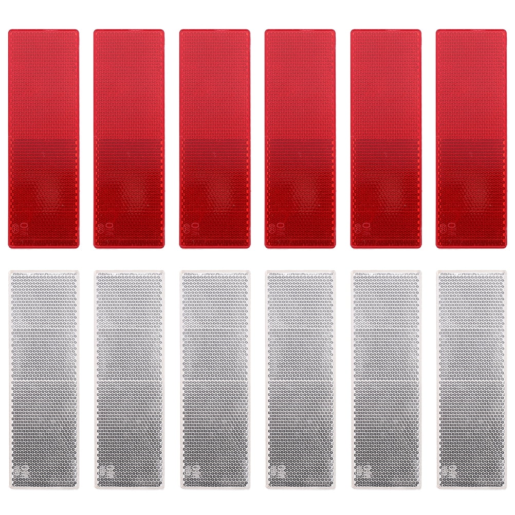 HOKARUA 20 Pcs Car Reflectors Vehicle Adhesive Reflectors Auto Plastic ...