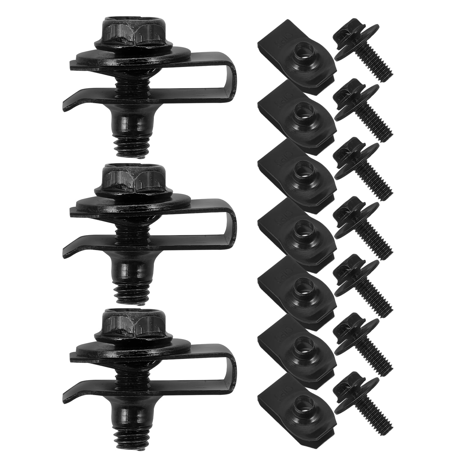 20 Pcs Car Screws U Clips Nut Bumper Clips Spire U Clip Screw Clips U ...