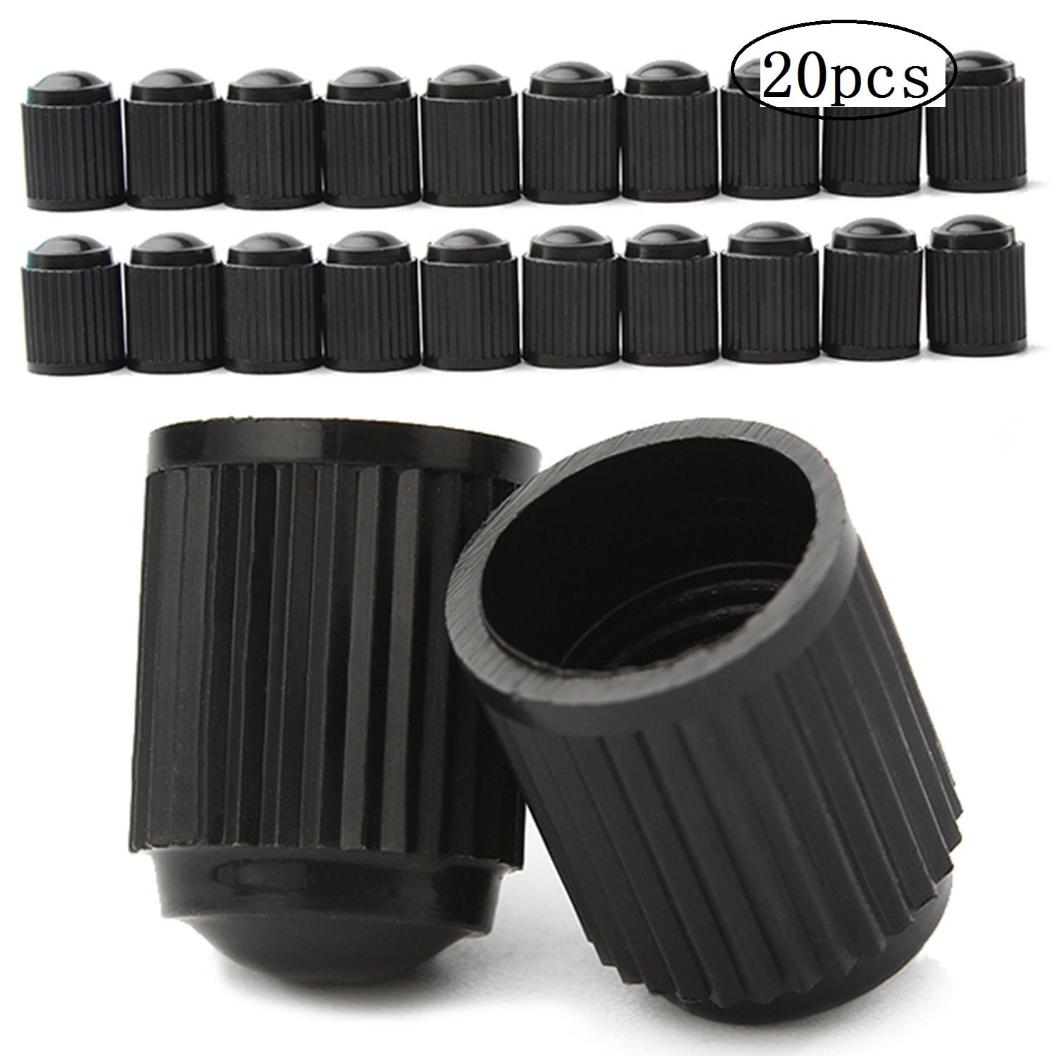 20 Pcs Car Tire Cap Caps for Tires Valves Schrader Bike Stem Dust Cover ...