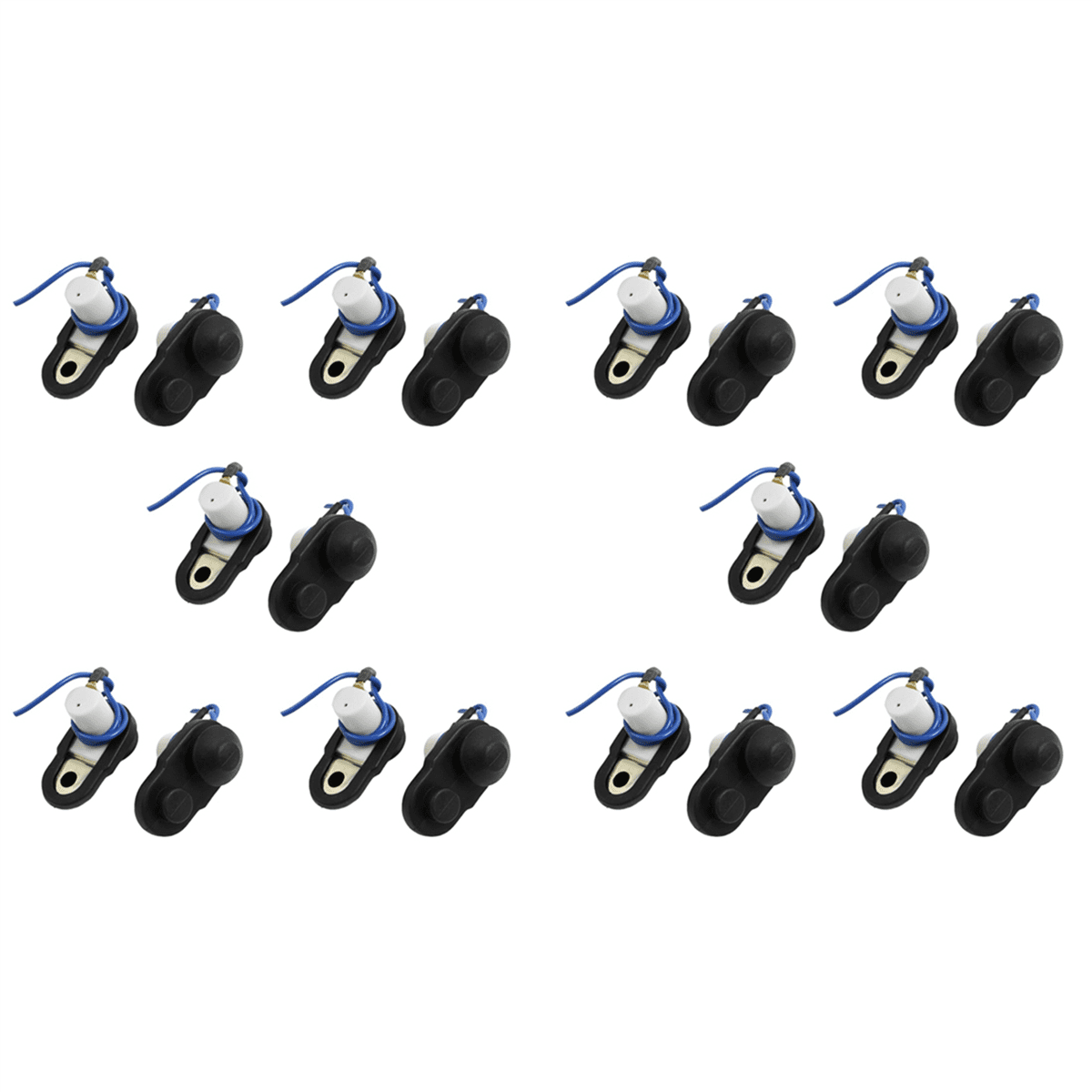 20 Pcs Car Vehicle Interior Door Courtesy Light Switch Button Black ...